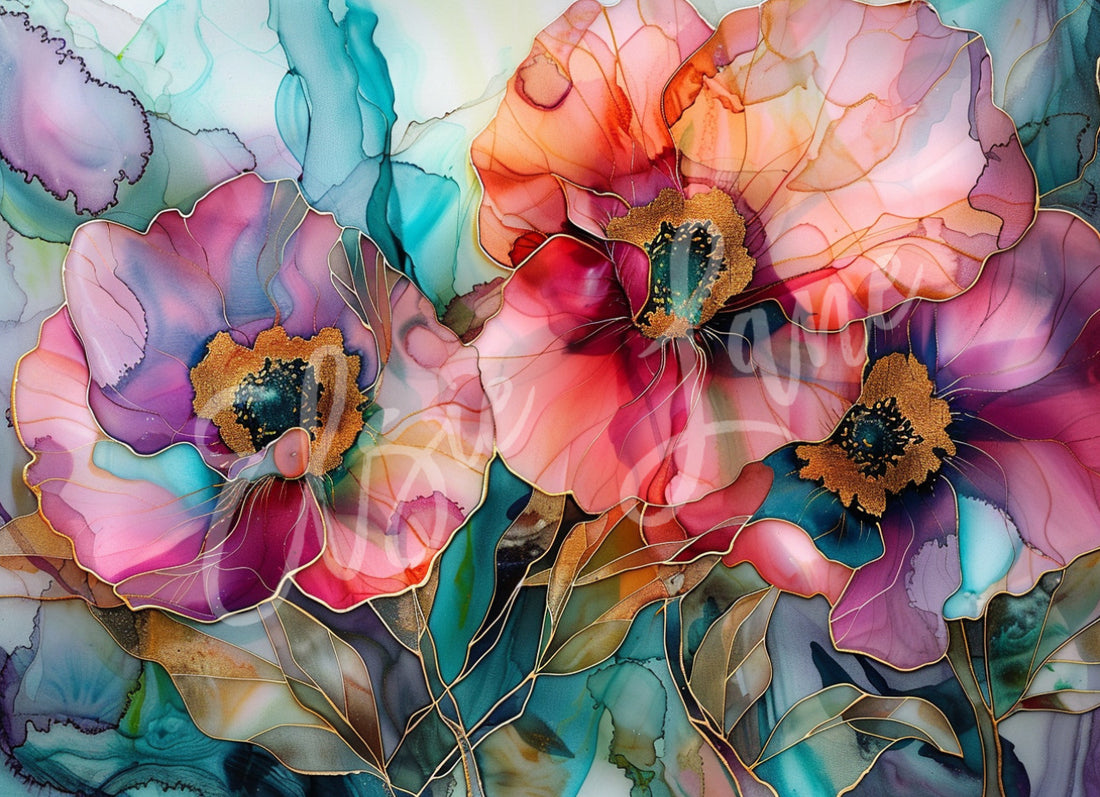 Floral Study 1 - Elsie Lane Decoupage Paper – Elsie Lane Art Garage