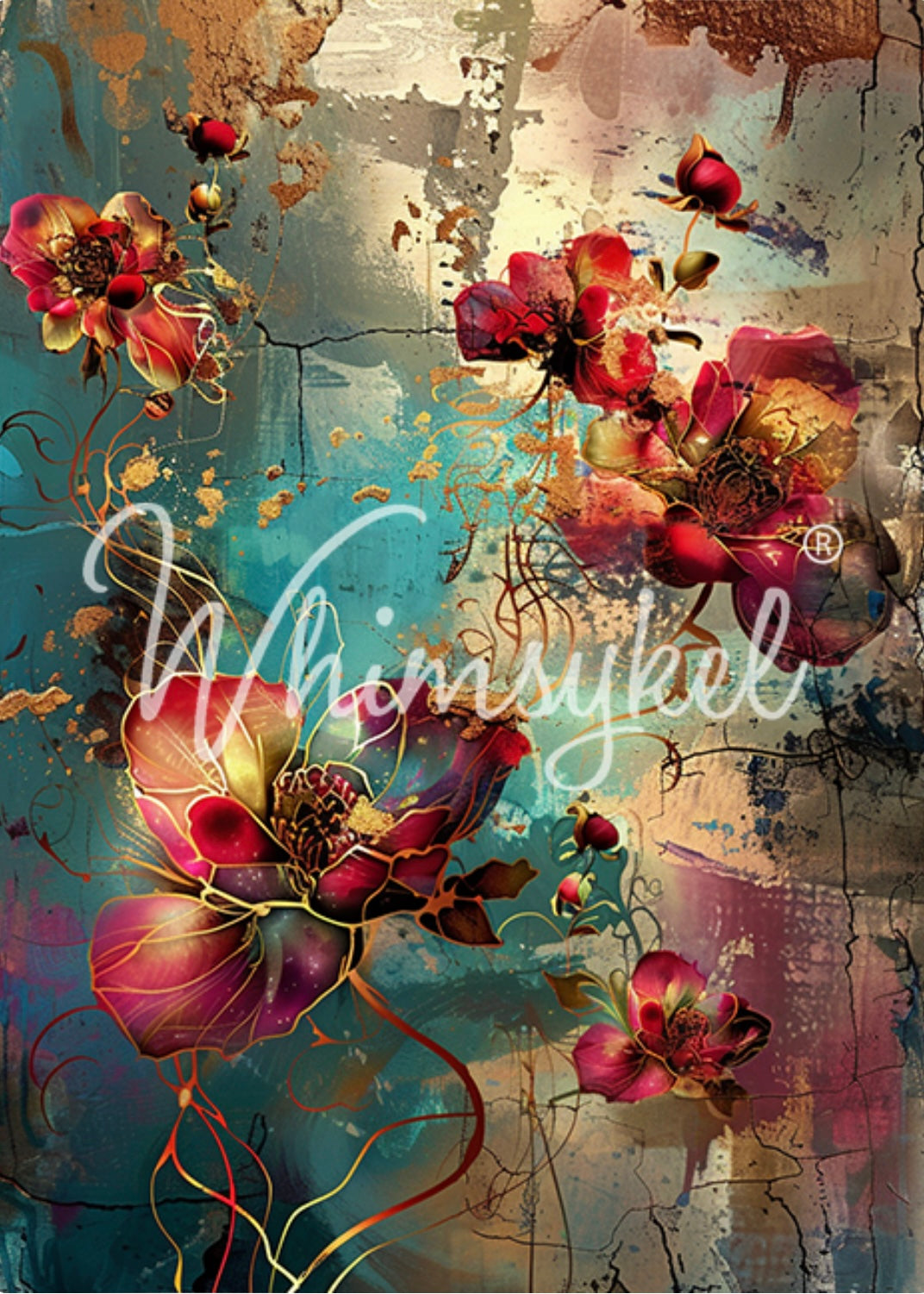 Patina Petals - Whimsykel Paper – Elsie Lane Art Garage