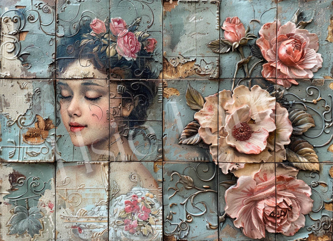 Rose Epoque - Elsie Lane Decoupage Paper – Elsie Lane Art Garage
