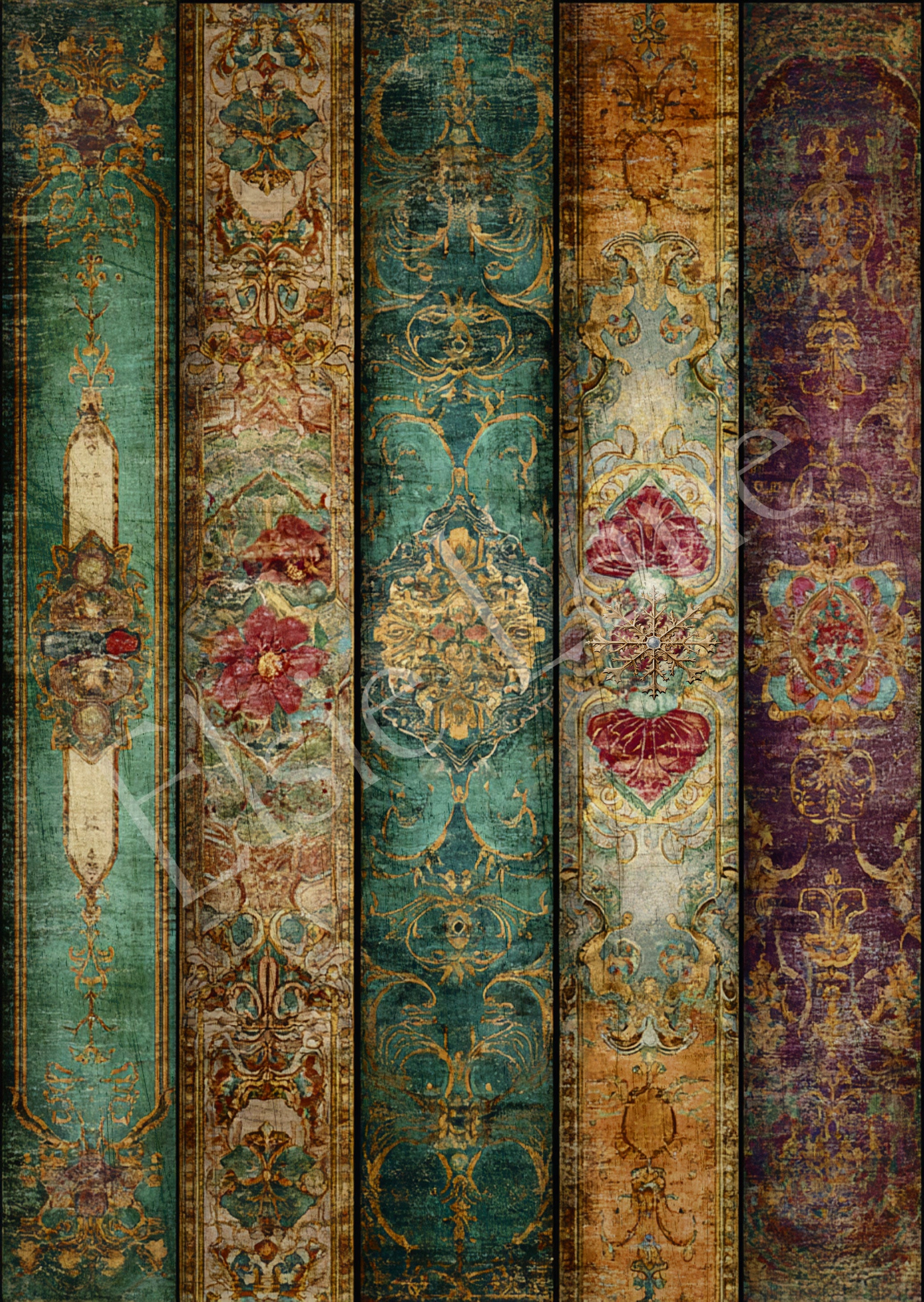 Dark Bohemian Bazaar - Elsie Lane Decoupage Paper – Elsie Lane Art Garage
